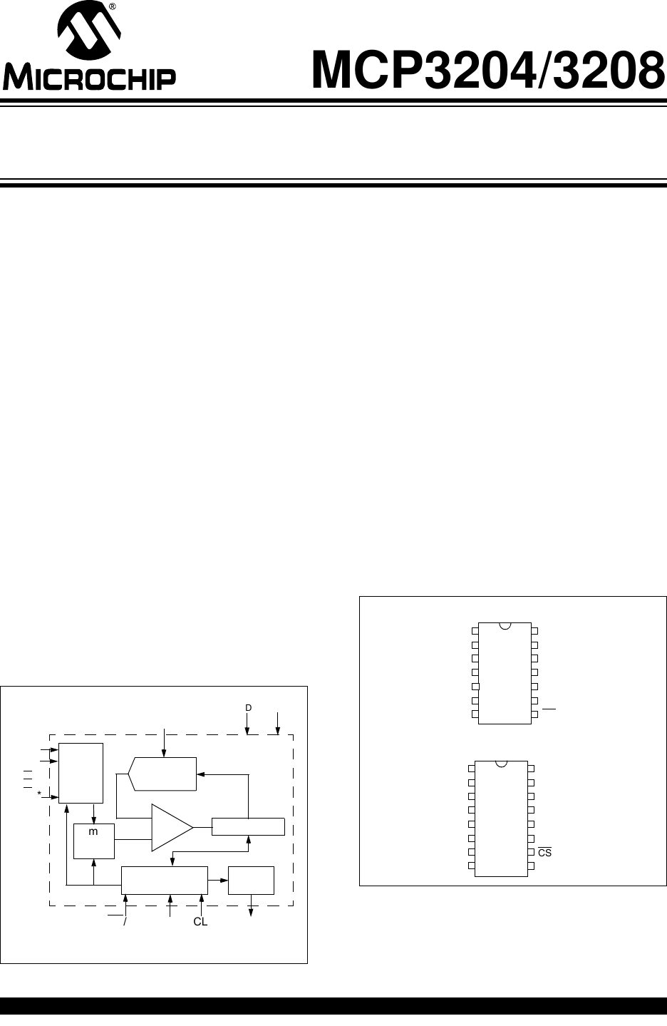 MCP3204, 3208 Datasheet by Microchip Technology | Digi-Key Electronics