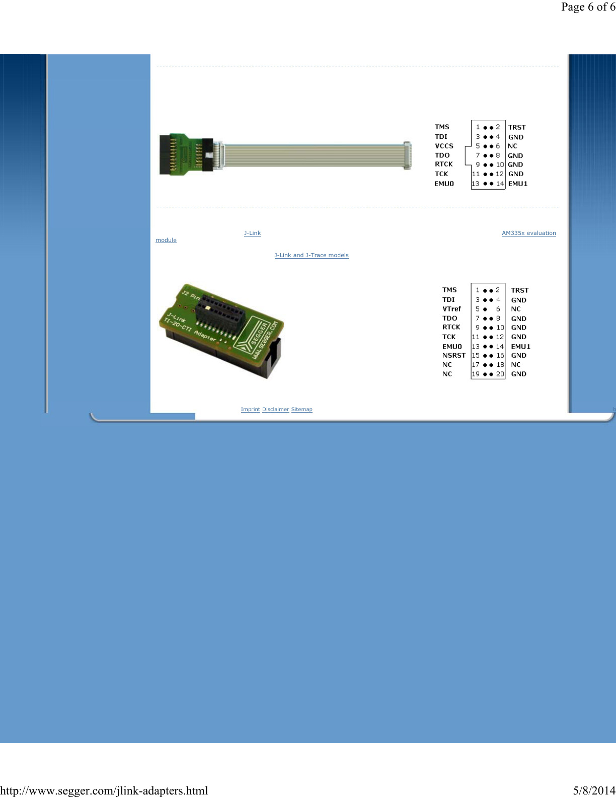 J-Link Adapters Datasheet by Segger Microcontroller Systems | Digi-Key ...